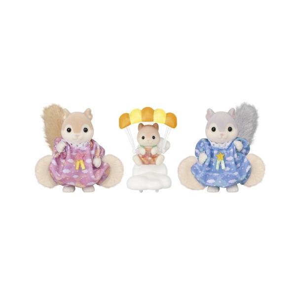 ■発送倉庫:玩具倉庫（※千葉県からの発送）■種別:おもちゃ■発売日:2026/03/14■メーカー:エポック社■対象年齢:3歳以上■説明:※ふわふわな洋服としっぽがかわいいモモンガファミリーです。お父さん、お母さん、赤ちゃん、パラシュートの...