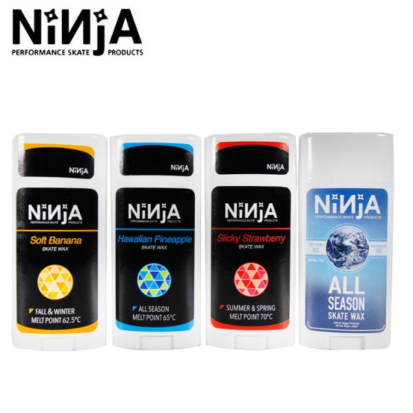[NINJA WAX]ニンジャ スケートワックススティクタイプで鞄に入れても大丈夫！バーやコンクリートに直接塗ってください。ライディングが格段に違います。スティックタイプなので、手も汚れません。■新製品GROBE 融点65℃。オールシーズン...