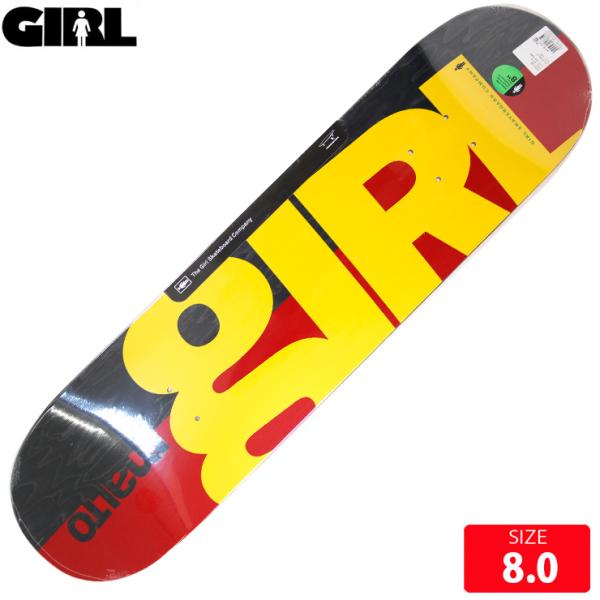 BRAND:GIRL/ガール MODEL:RISING MALTO TWINサイズ:8.0長さ 80.8cm 幅 20.4cm ノーズ 18.2cm テール 17.9cm ホイルベース 36cmコンケーブ メロー キック やや弱めお勧めトラ...