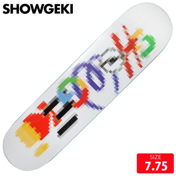 SHOWGEKI/衝撃レジェンドプロの池田豪が手掛けるブランドクウォリティーの高いお勧めのデッキMODEL:PIXELATE■SIZE 7.75 (メンズ、レディース）長さ 79.5cm 幅 19.7cm ノーズ 17cm テール 16.6...