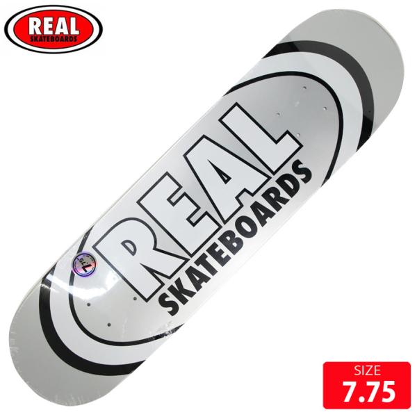 ■BRAND:REAL/リアル■MODEL:CLASSIC OVAL■サイズ 7.75■長さ 74.4cm 幅 19.8cm ノーズ 16.8cm テール 15.7cm ホイルベース 33cm選べるグリップテープ付き (MOB,JUESS,...