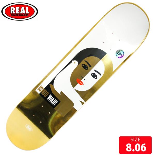 ■BRAND:REAL/リアル■MODEL:I SHOD PEACE LTD■サイズ 8.06■長さ 80.3cm 幅 20.3cm ノーズ 18.1cm テール 17.5cm ホイルベース 36.5cm選べるグリップテープ付き (MOB,...