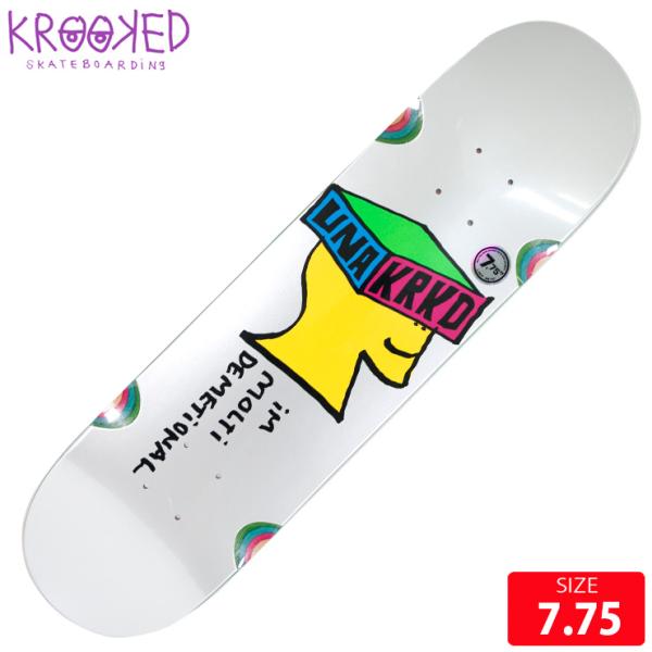 ■BRAND: KROOKED/クルーキッド、クルックド■MODEL:UNA MOLTI DEMET■サイズ: 7.75■長さ 74.8cm 幅 19.6cm ノーズ 16.7cm テール 15.8cm ホイルベース 33cm■お勧めトラッ...