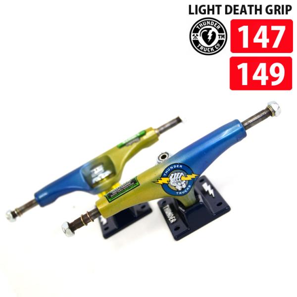 ■BRAND:THUNDER/サンダートラック■MODEL: [LIGHTS II]　LIGHT DEATH GRIP ライト2 新しくなったモデルキングピンが空洞を使用したモデル！これでも十分に軽いBASE:FORGED (鍛造）キングピ...