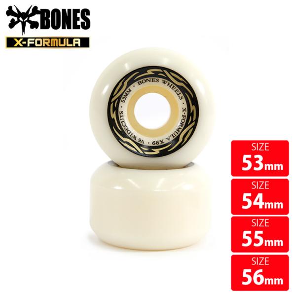 [BONES WHEEL]信頼あるパーフェクトなウィールブランドですスケートスポットの路面に応じた硬度、幅、径で設計され、スピードや耐久性テストを何度も重ね作り上げられた【 X-Formula 】X-FormulaはBONES WHEELS...
