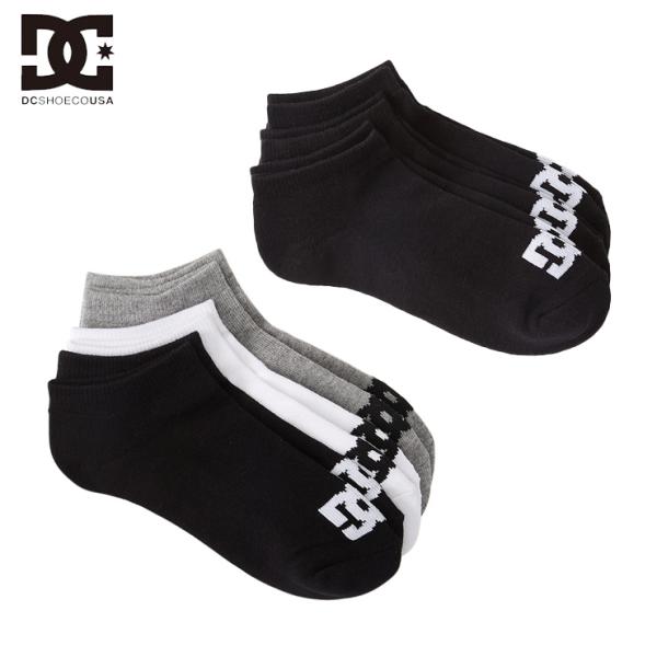 DC Shoes SPP DC ANKLE 3PK ソックス 靴下 メンズコットンとポリエステルの伸縮性ニットを使用した3足セットのアンクルソックス。足の甲部分にDCスターロゴを配したシンプルなデザインが魅力です。カラーはブラック、ホワイト...
