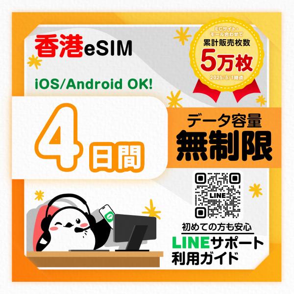 【商品の発送】ご注文後、24時間以内に商品を配送いたします。※注文数により発送の遅れが生じる場合がございます。【eSIMの有効期間】eSIMの有効期間はお客様がご注文されてから90日（基本）です。ただし、システム、また商品発送の都合上、90...