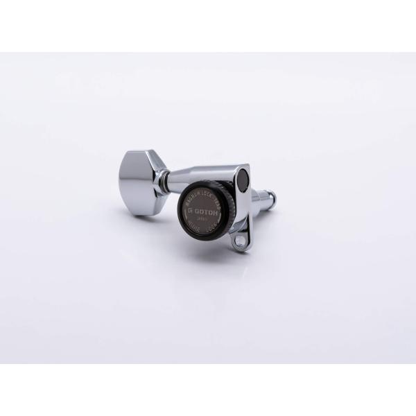 GOTOH "MAGNUM LOCK TRAD"のロックツマミを、オールブラック仕様でカスタムオーダーした"MG-TB"シリーズ。SG360は片連、または小さめのヘッドストックを持つ両連に最適です。シャフトの長さはショートとロングの二種類。...