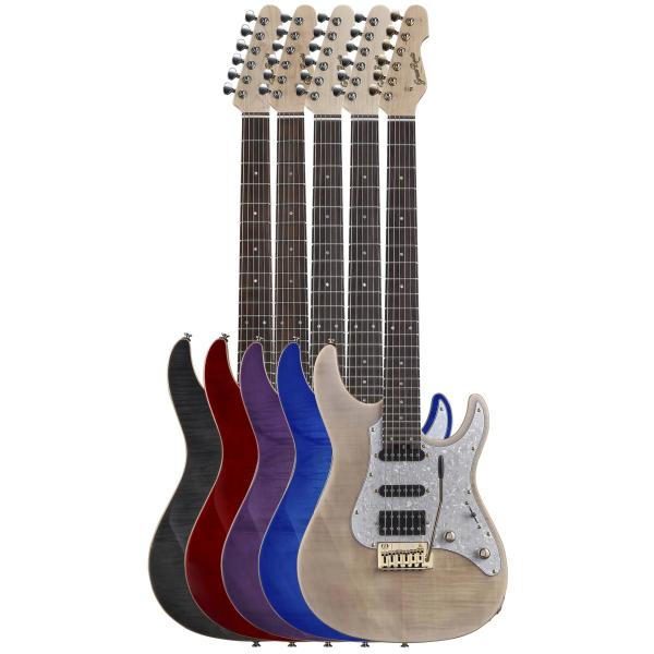 SPECBODY：(Top) Flamed Maple Veneer, (Back) BasswoodNECK：Hard MapleFINGERBOARD：RosewoodSCALE：648mmNUT：Bone (42mm)FRET：XJ,...