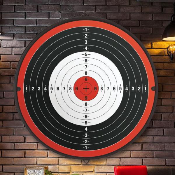 吸盤付きソフトスポンジ弾専用の「ビッグサークルターゲット」は、見やすい円形デザインで狙いをつけやすく、はじめてのシューティング遊びにも最適な的当てアイテムです。大きめサイズで視認性が高く、室内でも屋外でも使いやすい設計のため、気軽に的当てゲ...