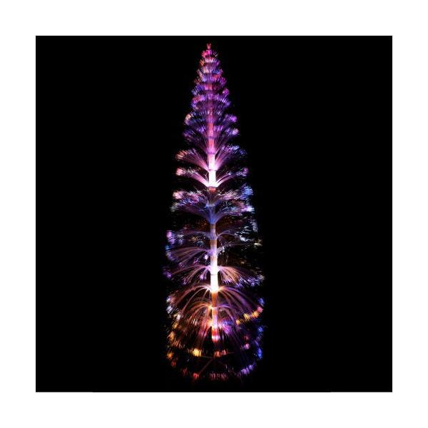 アダプターを入れると、ファイバーの先端が自動でカラフルに色を変えながら美しく輝きます。オーソドックスなファイバーツリーはどんな場所でも、いつの季節でも美しく彩ることができます。 ●サイズ/H210×W70×D70（cm）●ACアダプター使用...