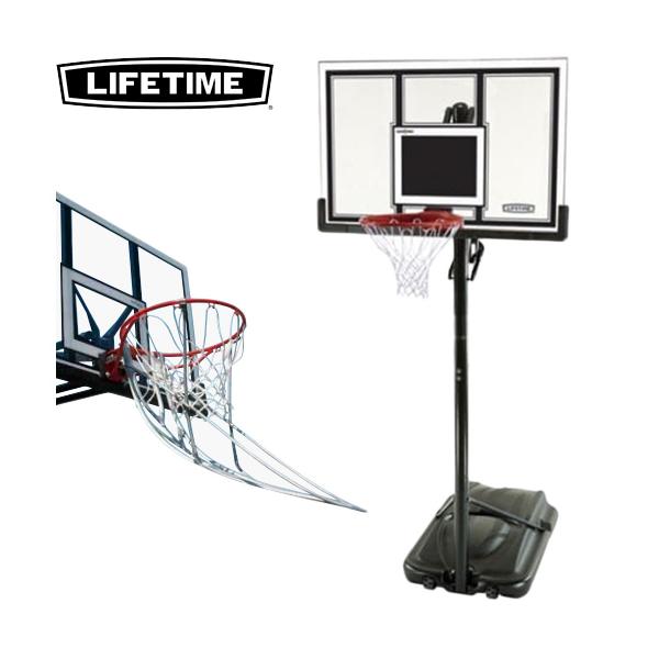 バスケットボール バックボード 3×3 家庭用 屋外 庭 リターンセットライフタイム社製バスケットゴールになります。※画像は使用イメージです。　お届けは、「バスケットゴール＋ボールリターンセット」となります。素材：（スチール製フレーム） サ...