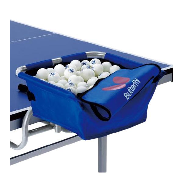 卓球台取付用 練習用品 備品 ボール収納 取り付ける高さは卓球台上0〜27cmまで調整可能。※本製品は、お客様の組み立てが必要な商品です。※お届けはボールスタンドのみ（卓球台、ボールは別売）です。素材：ボールBOX/ポリエチレン サイズ：（...