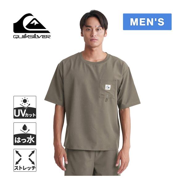 2024春夏モデル ラッシュガード 水着 UV 半袖 トップス マリンスポーツ UPF50＋ 撥水 ストレッチストレッチ生地を使ったダブルクロスの五分袖Tシャツ。軽量かつ紫外線から肌を守るため、キャンプやスポーツなどのアウトドアシーンに最適...