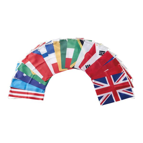 体育用品 体育備品 運動会 体育祭 学校体育 送料無料 運動会を彩る定番アイテム。・20か国セット（連結式）：アメリカ合衆国、アルゼンチン、イギリス、イタリア、オーストラリア、カナダ、大韓民国、ジャマイカ、スイス、チェコ、中華人民共和国、ド...