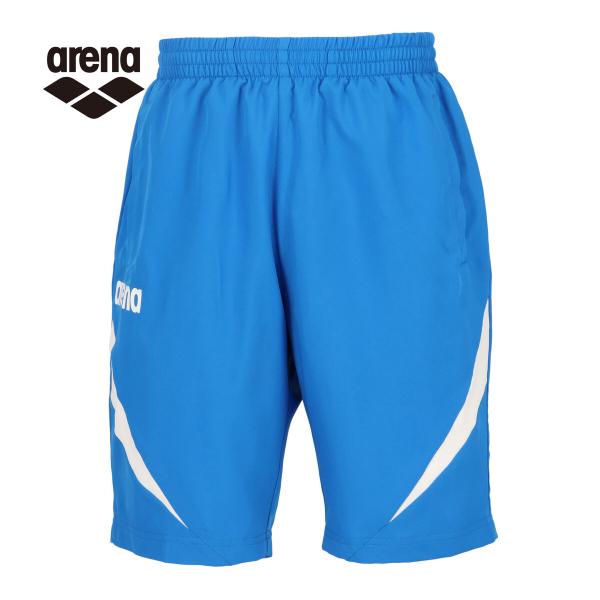 水泳 スイム スイミング チーム クラブ 部活 ウエア トレーニング 練習 練習着 パンツ ハーフ 短パンチーム用の布帛ハーフパンツです。ノーマルシルエットでゆったり見えるパターンを採用しています。アリーナマークを5つ使用したデザインです。...