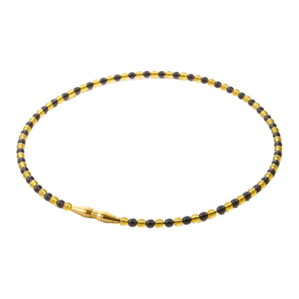 健康アクセサリー ラクワ メタックス採用 ハイパワーネックレス ワンタッチ着脱 こり改善 スポーツアクセサリー【天然石のような高級感】メタックスを採用したハイパワーネックレスです。透明感があり、天然石のような高級感。軽く水に強いので普段使い...