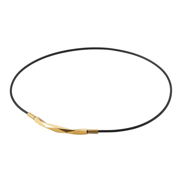 健康アクセサリー ラクワ メタックス採用 高級感 ワンタッチ着脱 こり改善 血行改善 スポーツアクセサリー【首元を魅せる、強さと優雅さの象徴】首に沿って弧を描く美しいフォルムのトップは、ダイヤモンドのようにカットを施すことで光を反射し、高級...