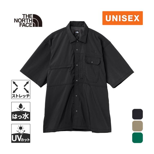 【関連キーワード】THE NORTH FACE ノースフェイス 2025春夏モデル 半袖 シャツ UVカット ゆったり はっ水加工 カジュアルウエア トップス