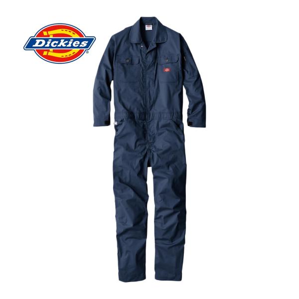 Dickies DICKIES オールインワン つなぎ 長袖 ロングパンツ 長ズボン 作業服 カジュアル アメカジ おしゃれ綿リッチな素材を使用したDickiesストレッチCVC長袖ツナギ。たくさんの機能がついており、ハードな作業だけでなく...