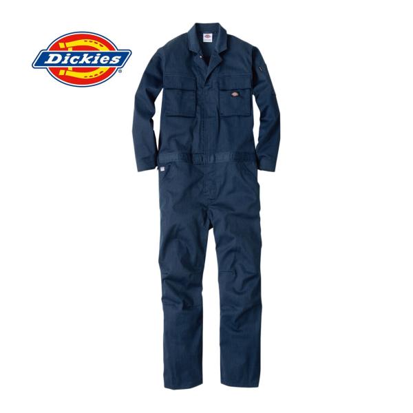 Dickies DICKIES オールインワン つなぎ 長袖 ロングパンツ 長ズボン 作業服 カジュアル アメカジ おしゃれ横の伸長率約17％のストレッチ素材を使用したDickiesT/Cツナギ。たくさんの機能がついており、ハードな作業だけ...