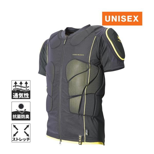 【関連キーワード】スノーボード スキー ボディプロテクター プロテクション 半袖 防護 トップス ウェア ダブルジップ フルジップ 抗菌 防臭 最大レイヤー数3層+3Dメッシュ