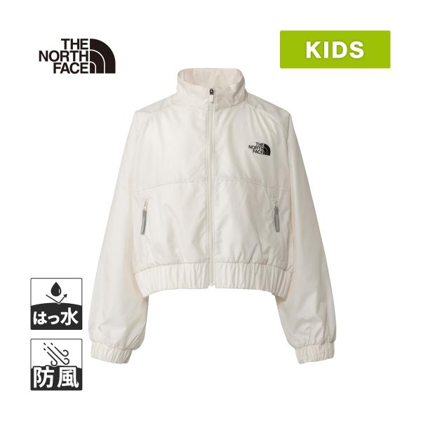 カラー：ホワイトデューン 2026春夏モデル 長袖ジャケット ショート丈 フルジップ ゆったりシルエット 防風 アウター 上着 スポーツウェア アクティブウェア カジュアル 普段使い ジュニア 子供フラットでメモリー感のある生地を採用、スポ...