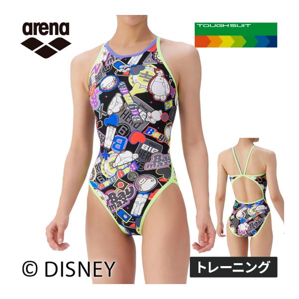 水着 スイムウエア オープンバック 競泳 スイミング スイム プール フィットネス トレーニング 練習 タフスキン ハードトレーニング レディース 女性 大人耐久性に優れたTOUGHSUIT（タフスーツ）シリーズの DisneY（ディズニー...