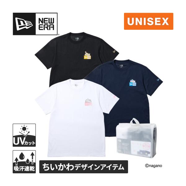 半袖シャツ ティーシャツ パフォーマンスTシャツ インナー トップス COOLERA クールエラ 3枚組 吸汗速乾性 抗菌 UVカット カジュアル 普段使い ちいかわ ハチワレ うさぎ■どんな商品？大人気「ちいかわ」とニューエラのコラボ3枚...