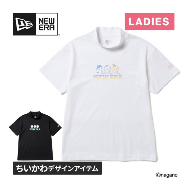 カラー：14864557：ホワイト ゴルフウェア 半袖シャツ ミッドネック モックシャツ トップス 吸汗速乾性 UVカット 抗菌加工 ストレッチ カジュアル 普段使い ちいかわ ハチワレ うさぎ ウィメンズ■どんな商品？大人気「ちいかわ」デ...