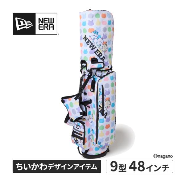 ゴルフバッグ キャディーバッグ スタンド式 スタンド型ゴルフバッグ 9型 48インチ ゴルフ用品 ユニセックス 男女兼用■どんな商品？大人気「ちいかわ」デザインのニューエラゴルフ用スタンド式キャディバッグ。軽量で耐久性に優れたポリエステル素...