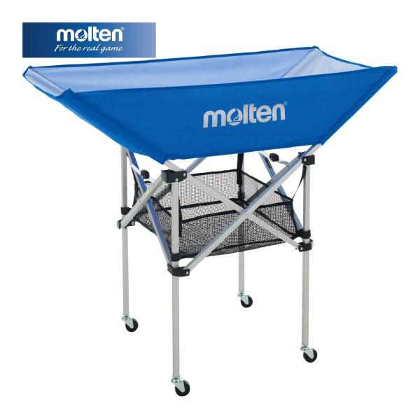 ボールキャリアー ボールかご 折りたたみ式 練習用品 体育館 部活さらに軽量に、折りたたんだ時もスリムになって、持ち運びしやすくなりました。ロック部にカバーを追加して、安全にひろげることができます。素材：アルミ サイズ：小物収納ネット（幅4...