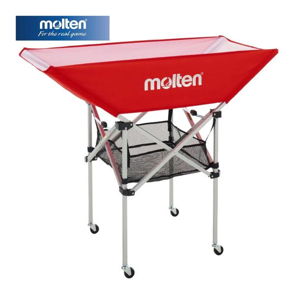 ボールキャリアー ボールかご 折りたたみ式 練習用品 体育館 部活さらに軽量に、折りたたんだ時もスリムになって、持ち運びしやすくなりました。ロック部にカバーを追加して、安全にひろげることができます。素材：アルミ サイズ：小物収納ネット（幅4...