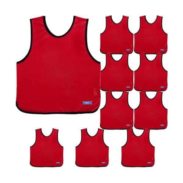 ビブス ゼッケン サッカー フットサル 試合 練習用品 小学生 運動会 体育 子供 ジュニア撥水加工を施したベームベスト。小学校向けゲームベスト。クラブ活動や体育祭の必須アイテム。カラーや番号も豊富でクラス分けに適しています。洗濯をくり返す...