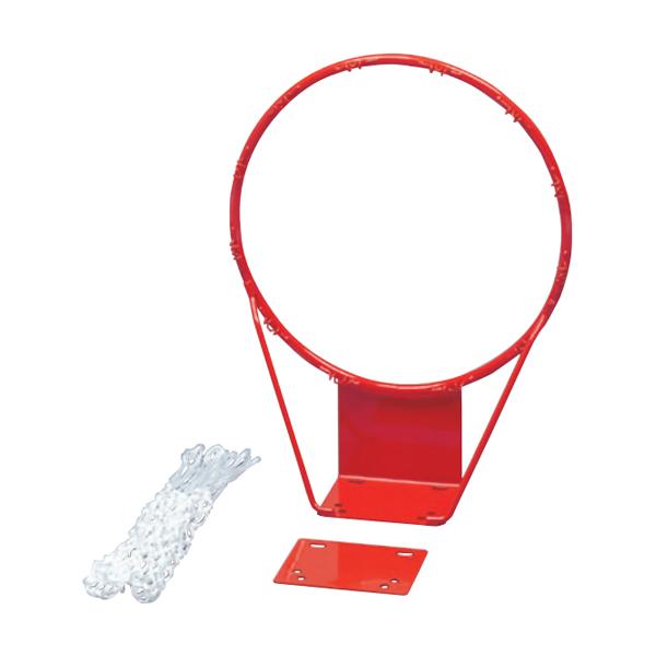 送料無料 バスケットゴール リング バスケ 設備 用品 お求めやすい価格で手軽に楽しめる正式規格のバスケットリングセット！・コイルフック式。・取付穴ピッチは新規格：9×13cm・旧規格：11×11cm共通タイプ。サイズ：内径45cm