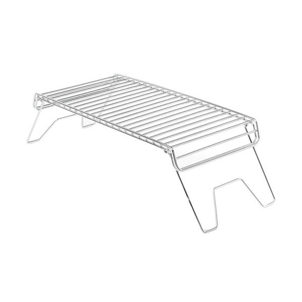フォールディングキャンプファイヤーグリルは丈夫で折りたたみ可能な脚の付いた焚き火グリル網です。 素材：ステンレススチール 管理code：99997975