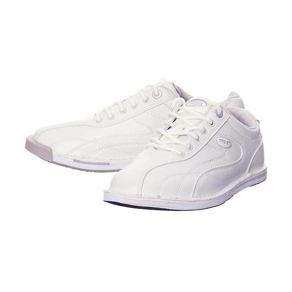 カラー：ホワイト ボウリングシューズ ボーリング 強くて柔らかい新素材、高級マイクロファイバーを採用。ムレや臭いを防ぐエアーベント付き。ワイドEEE対応。