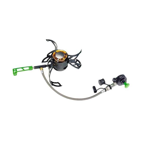 アウトドア ガソリンストーブ 液体燃料式バーナージェット交換することなく異なった種類の石油系燃料を使用できるマルチフューエルストーブです。短時間での予熱、細かな火力調整、少々ラフな扱いにも耐えうる堅牢な構造など過酷な環境下でも信頼のおける野...