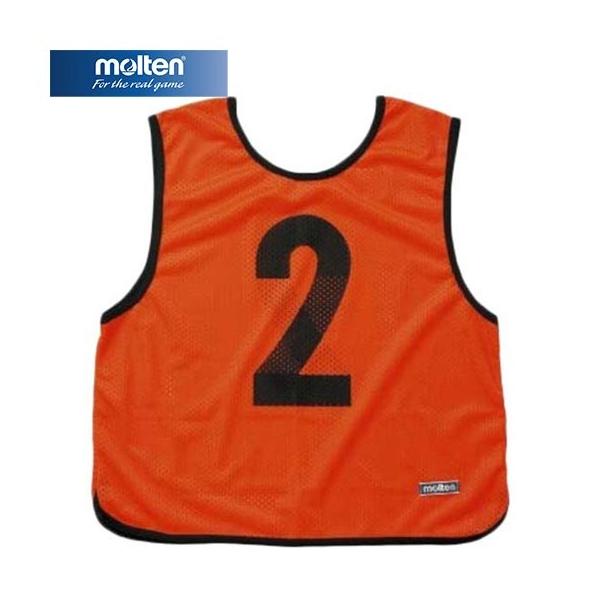 ビブス サッカー フットサル ハンドボール 試合 練習用品 中学 高校 一般 スポーツ 部活 体育 運動会※お届けは、ゲームベスト 10枚組み（蛍光オレンジ/番号1〜10）になります。中学・高校・一般向けゲームベスト。撥水加工を施したゲーム...
