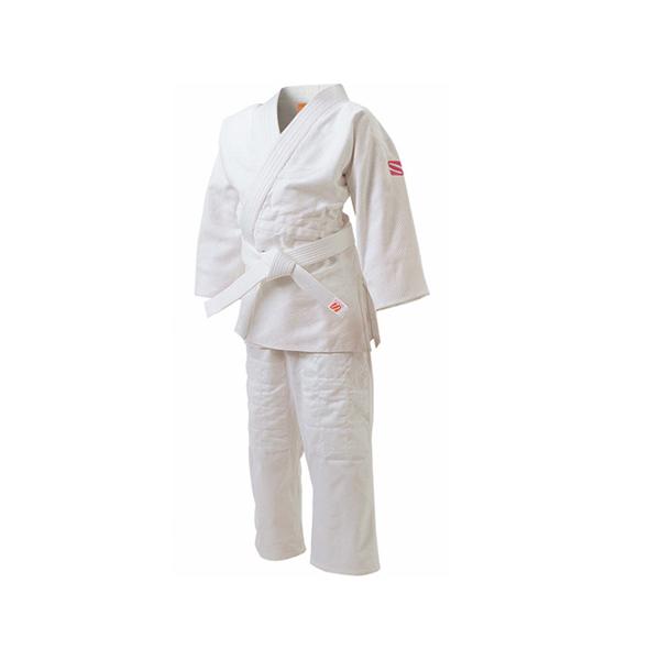 カラー：ホワイト 柔道着 さくら JUWE 柔道女子 初級者 学校正課 柔術 武術 九桜 クサクラ上衣：左肩ロゴピンク「S」刺繍入り。ズボン・帯：ブランドマーク付き。【道衣洗濯について】1.少量の洗剤を入れて、水温30℃以下にて洗濯して下さ...