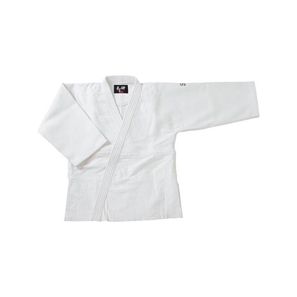 カラー：ホワイト 柔道着 先鋒 選手用 練習用 JUWE 柔術 武術 九桜 クサクラ・一般から中学上級者用です。・ニューカッティング、グレードアップの仕様です。・ロゴ：グレー「S」刺繍入り。※ズボン・帯は別売りとなります。※ネーム加工は「九...