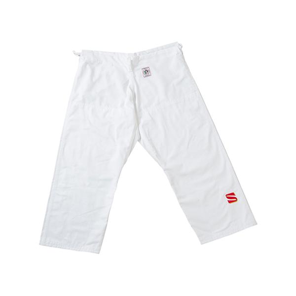 武道 柔道着 パンツ 下衣 全柔連認証 一般 警察関係 大学生 高校生 中学生 九桜 クサクラ ※L体サイズ：身長に対して太身の方向け。防縮加工済柔道衣です。IJF主催国際大会、全柔連主催指定大会使用可。・ロゴ赤「S」刺しゅう入。・サンフォ...