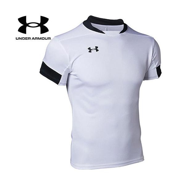 カラー：100：White チーム ラグビー 半袖 トップス ラグビーウェア UA ・高い柔軟性、速乾性、耐久性に優れたラグビー専用ジャージ。・水分コントロール：汗を素早く吸収、外部へ発散し、アスリートの身体を常にドライに保つ。・ストーム：...