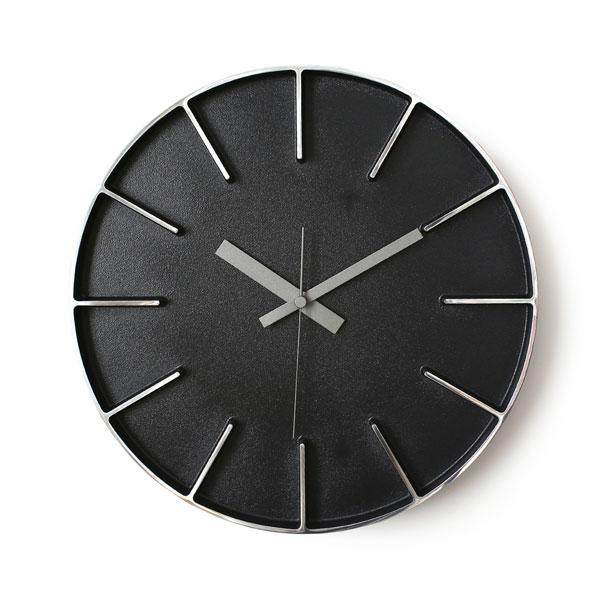 【 商品情報 】商品名：Edge Clock (SIZE:M ブラック)品番：AZ 24-08 BKブランド ：Lemnos (レムノス)サイズ：φ290xD40mm重量：1,320g材質：アルミニウム生産地：日本付属品：単三電池(初期動作...