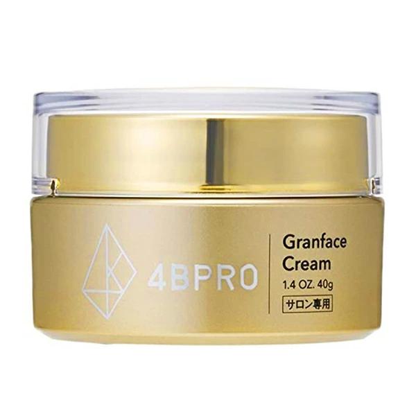 グランフェイスクリーム 40g　4BPRO Granface Creamパラベンフリー、無鉱物油、無着色・無香料高浸透型ヒアルロン酸と発酵エキス、保湿成分配合ベタつかずさらっとしたつけ心地のクリーム◎バリア機能に特化した美容成分を配合◎植物...