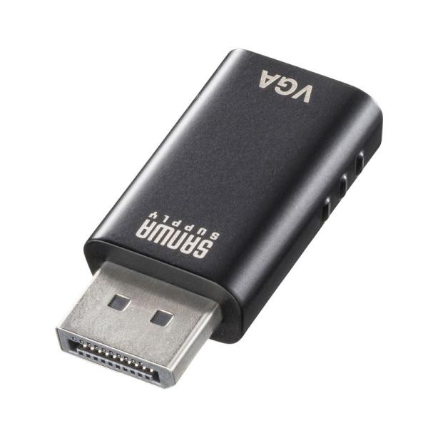 DisplayPortコネクタからのデジタル映像出力をVGAコネクタ（ミニD-sub（HD）15pin）に変換できるDisplayPort-VGA変換アダプタ。＜映像入力ポート＞■ポート形状：DisplayPortオス＜映像出力ポート＞■ポ...