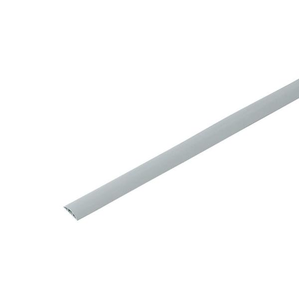 カッターナイフなどで必要な長さに切って使えるソフトなケーブルカバー。グレー・幅25.4mm※こちらの商品は25.4mmです。幅ちがいの50.8mm、66.0mmは別ページからご購入いただけます。