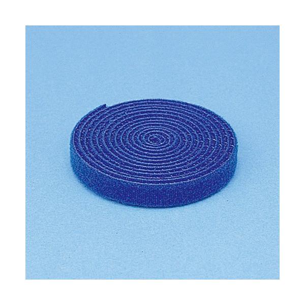 フリーカットタイプの面ファスナー。ケーブルなどを簡単結束。ブルー・1.5m▼詳しい情報は下記をご覧ください。