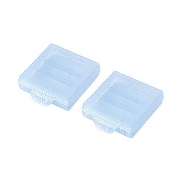 単四乾電池を4本収納できる、持ち運びに便利なコンパクト電池ケース。ブルー。▼詳しい情報は下記をご覧ください。