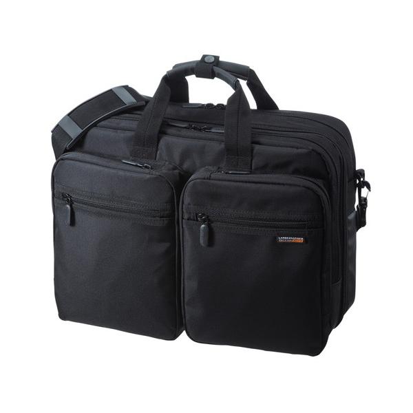 【訳あり新品理由】※パッケージにキズ、汚れがありますが商品は新品です。マチ拡張で大容量、出張に便利な軽量3WAYビジネスバッグ。15.6インチワイドノートパソコン＆10.1インチまでのタブレット収納対応。ブラック。▼詳しい情報は下記をご覧く...